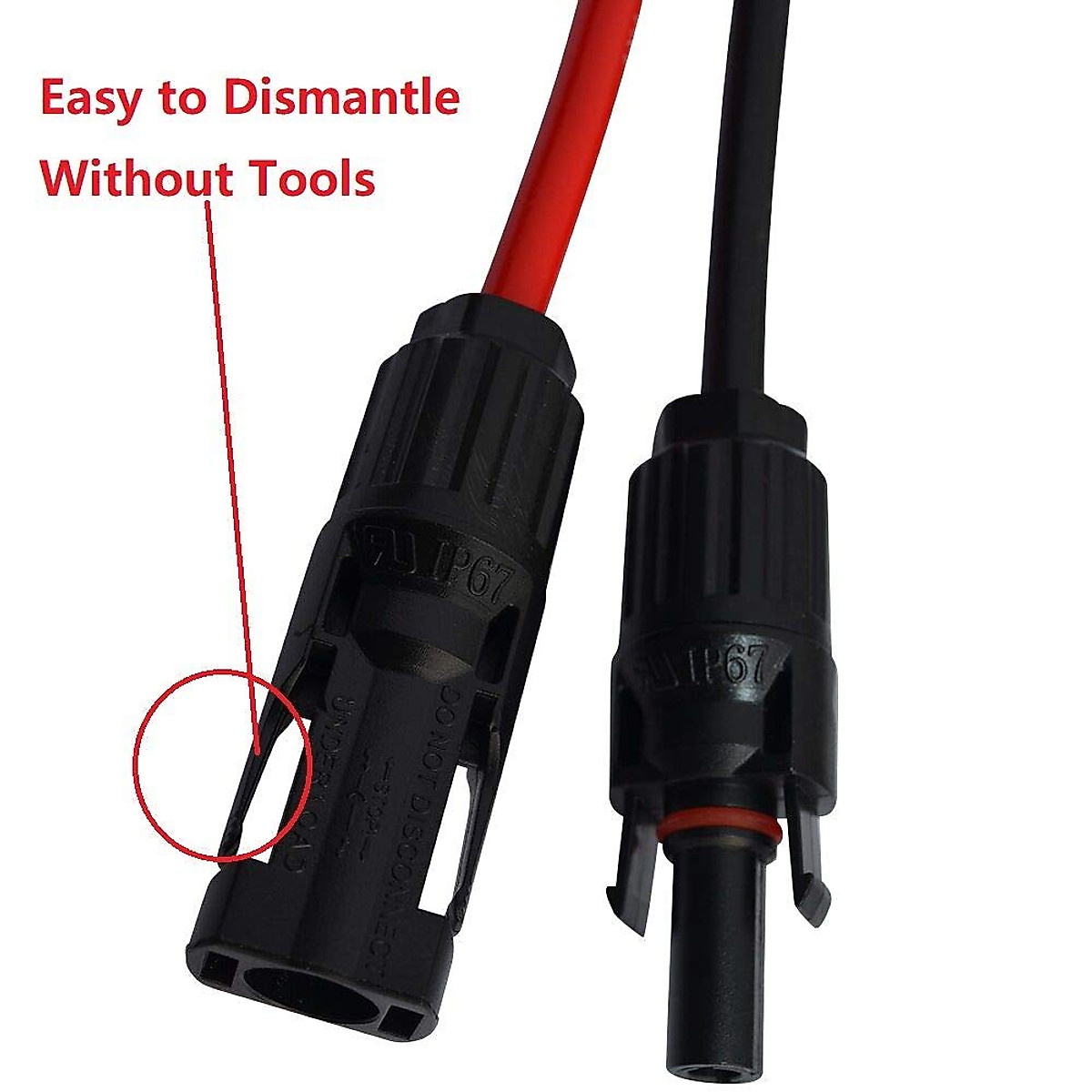 SolarEnz Solar ChargeCable Solar Connector to XT60 Adapter Connector Connect Solar Panel for Lipo Battery Pack EFDELTA Portable Power Station River 600 and Solar Generator 3.2M/10Ft