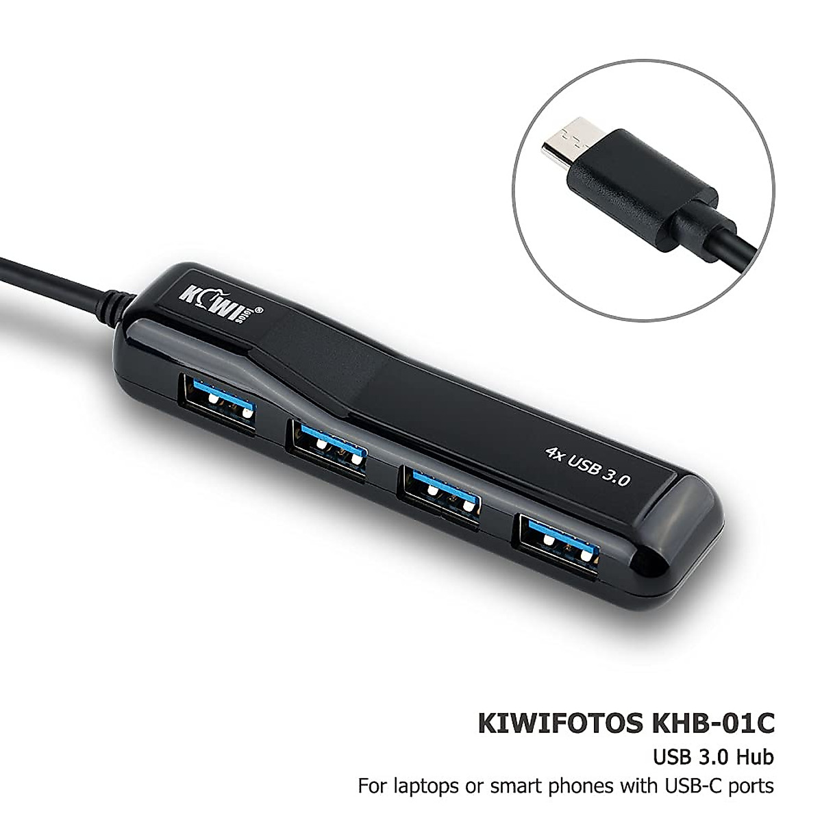 USB C Hub Splitter, 4- Port USB 3.0 Data Hub with High Speed Transfer Up to 5Gbps for iMac, MacBook, Mac Pro/Mini, Surface Pro, XPS, Notebook PC, Laptop USB Flash Drive Mobile Hard Drive