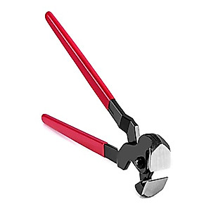 QWORK Hoof Nipper, 14" Heavy Duty Farrier Nippers with Plastic Grip, 1 Pack