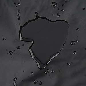 Librao 24" Dx48 H Chiminea Cover Patio Outdoor Waterproof Weatherproof Chimney Fire Pit Heater Cover Protective Garden Heater UV Cover