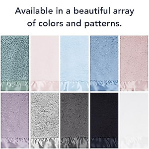 Little Giraffe Baby Blanket - Chenille Soft Blanket with Satin Trim - Baby Stroller Blanket - Newborn Baby Essentials & Gifts - 29" x 35" - Sage