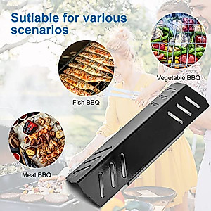 Uniflasy Grill Replacement Parts for Pit Boss Memphis Ultimate 4-in-1 Combo Grill, Stainless Steel Burner, Porcelain Steel Heat Plate,for Pit Boss Smoker and Charcoal Grills