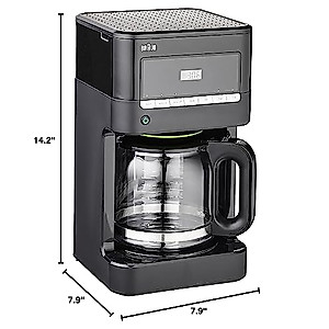 Braun Brew Sense Drip Coffee Maker (KF7000BK), Black