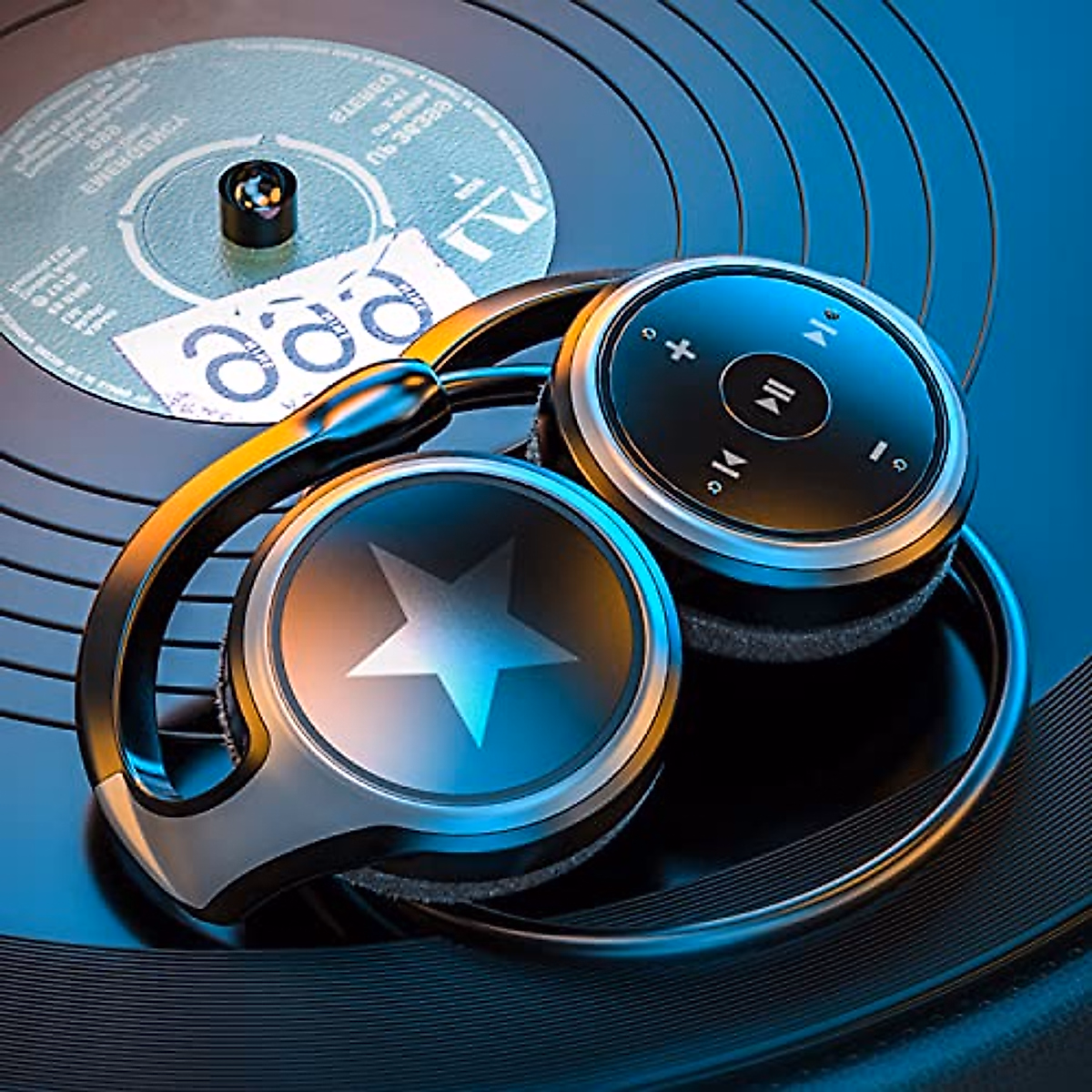 Sports Bluetooth Earbuds, Bluetooth 5.0 Over-Ear Headphones, Support TF Card and FM Radio, CVC8.0 Noise Canceling Earset 12 Hours Playtime for Running, Bicycling, Gym