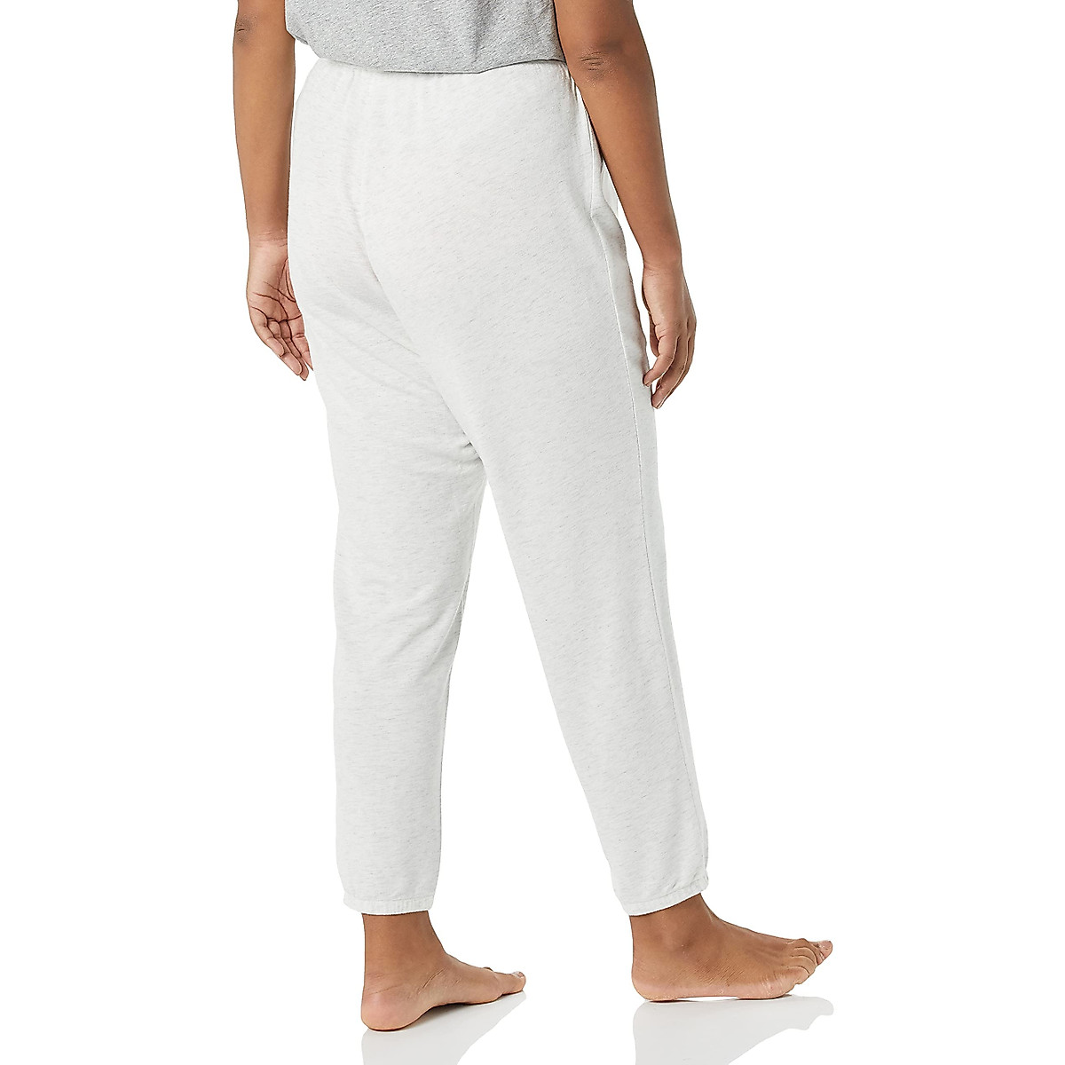 Amazon Essentials Women's Lightweight Lounge Terry Jogger Pajama Pant (Available in Plus Size), Pale Grey, Medium
