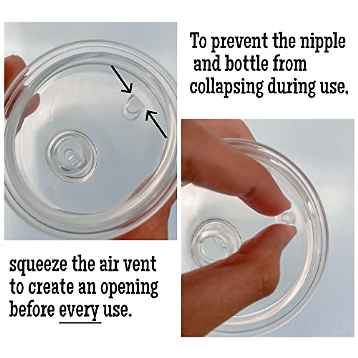 Sippy Spout Nipples for Comotomo Baby Bottle | 2-Count | Soft Spout | Food Grade Silicone | Spill-Proof (Variable Flow)