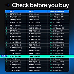 VINTEZ 28 Inch 16:9 Computer Privacy Screen Filter for Widescreen Monitor and Laptop - Anti-Glare - Anti-Scratch Protector Film - Data Confidentiality Shield [1 Pack]
