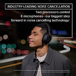 Sony WH1000XM5/S Wireless Industry Leading Noise Canceling Headphones Silver (Renewed) Bundle with 2 YR CPS Enhanced Protection Pack