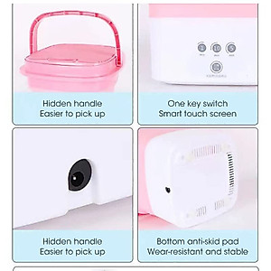 Wana Deco Mini Portable Washing Machine for Travelling, Camping, Apartment, Dorm - Pure Clean Lightweight Collapsible Bucket Baby Clothes, Underwear or Small Items, Foldable Gift (Pink)