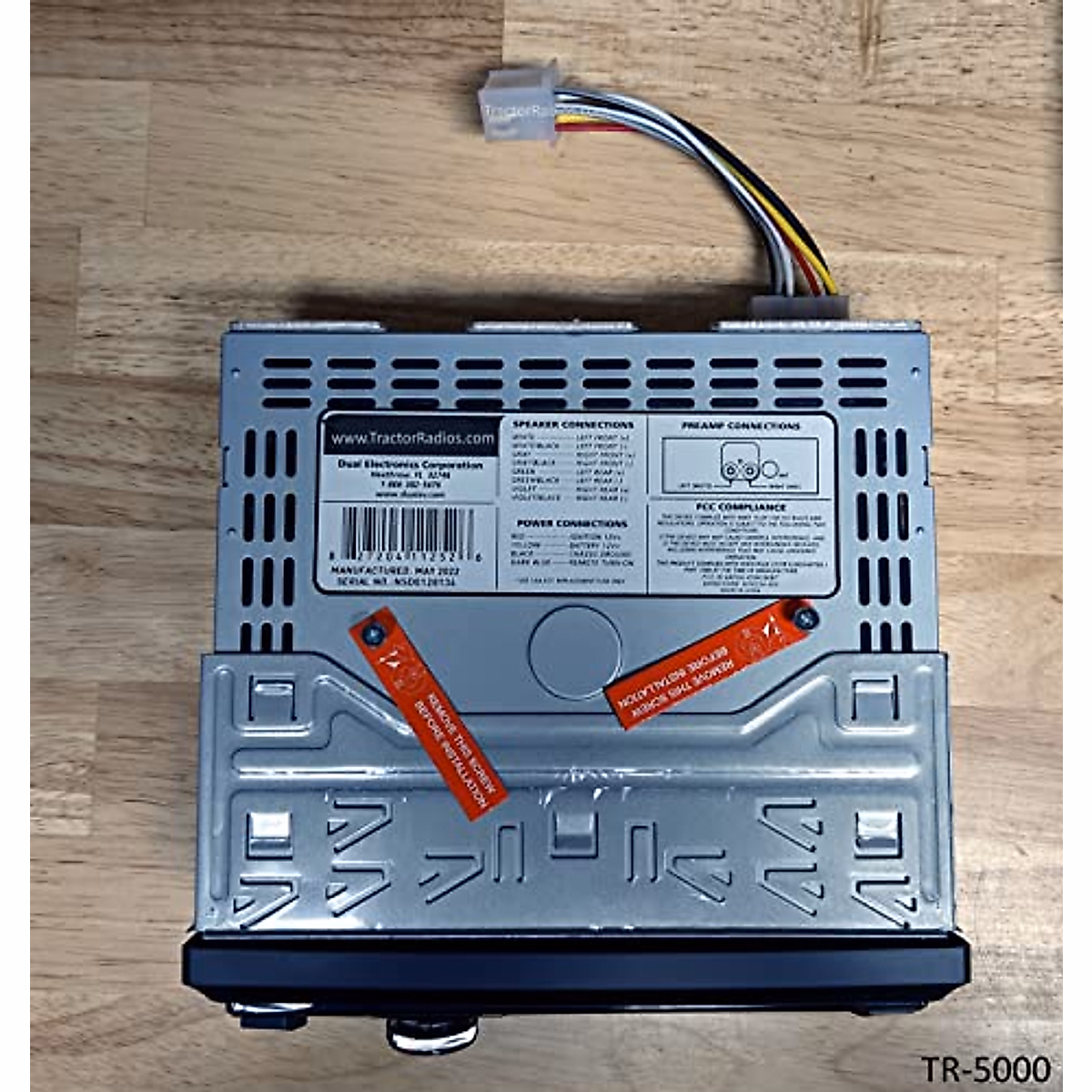 Kubota Tractor Radio CD Player AM FM Stereo Receiver MP3 USB Aux Bluetooth Remote RTV-1100 RTX-1100C Harness Plug B2650 RTV RTX