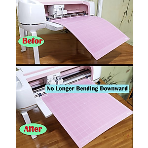 Extension Tray Compatible with Cricut Maker3 Maker and Explore Air3 Air2 Air,Cutting Mat Extender Support for Maker and Explore Air Series (White)