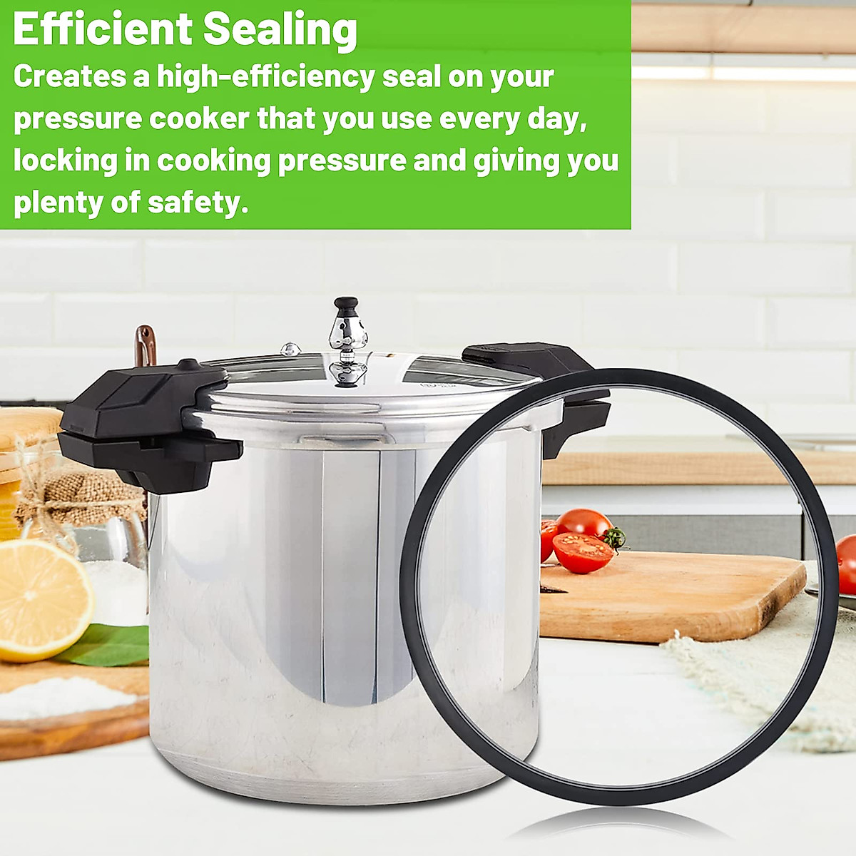 S-9882 Replacement Mirro Pressure Canner Gasket, Pressure Cooker Gasket Fit for Mirro 12/16/22QT Model M-0512 / M-0522 / M-0312 / M-0406 / M-0416 / M-0526 / M-0622