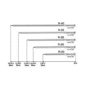 CAMPINGMOON 11.81-inch 8pcs Martensitic Stainless Steel 420J2 Hardened Forged Tent Stake Power Peg Ideal for Hard Ground R-30-8P
