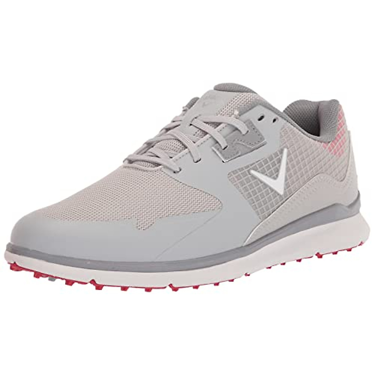 Callaway Men's Oceanside v2 Golf Shoe, Grey/Red, 10.5 Wide