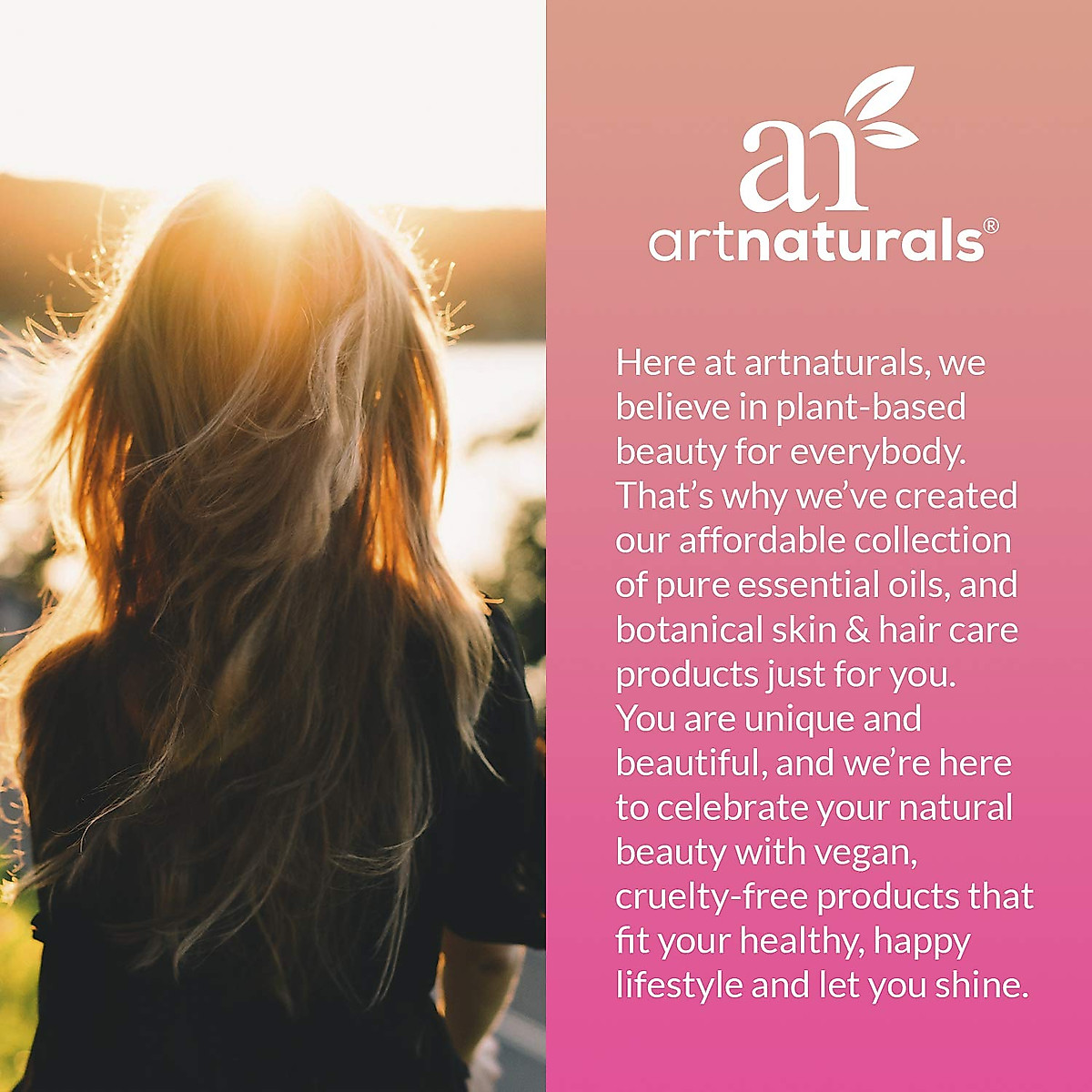 Artnaturals Apple Cider Vinegar Shampoo – (12 Fl Oz / 355ml) – for All Hair Types - Plant Base Blend - Coconut Oil and Vitamin E for Split Ends, Shine, Stronger and Smoother