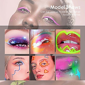 Eyret Yellow Liquid Eyeliner Colorful Eyeliners Waterproof Eyeliner Neon Makeup Cosmetic for Women and Girls