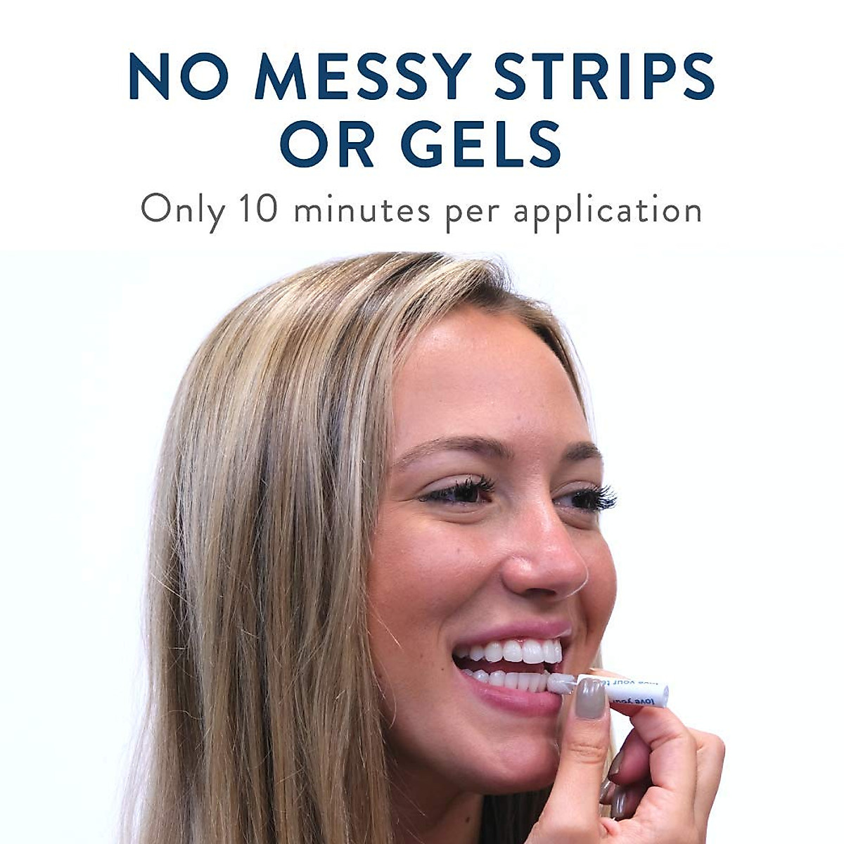 LOVE YOUR TEETH Whitening Device Kit - Teeth Whitening System with LED Blue Light Mouthpiece - Home Teeth Whitener - Clinically Tested Whitening Kit for Stained Teeth - 7 Shades Whiter Teeth in 7 Days