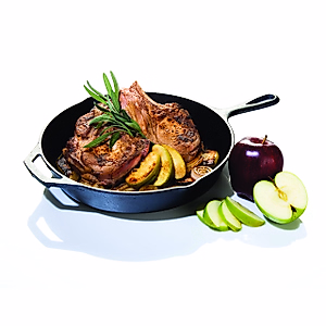 Lodge Seasoned Cast Iron 3 Skillet Bundle. 12 inches and 10.25 inches with 8 inch Set of 3 Cast Iron Frying Pans