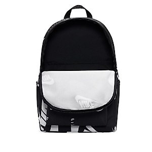 Nike Heritage 2.0 AOP Backpack DQ5956-010 BLACK/BLACK/UNIVERSITY RED, One Size