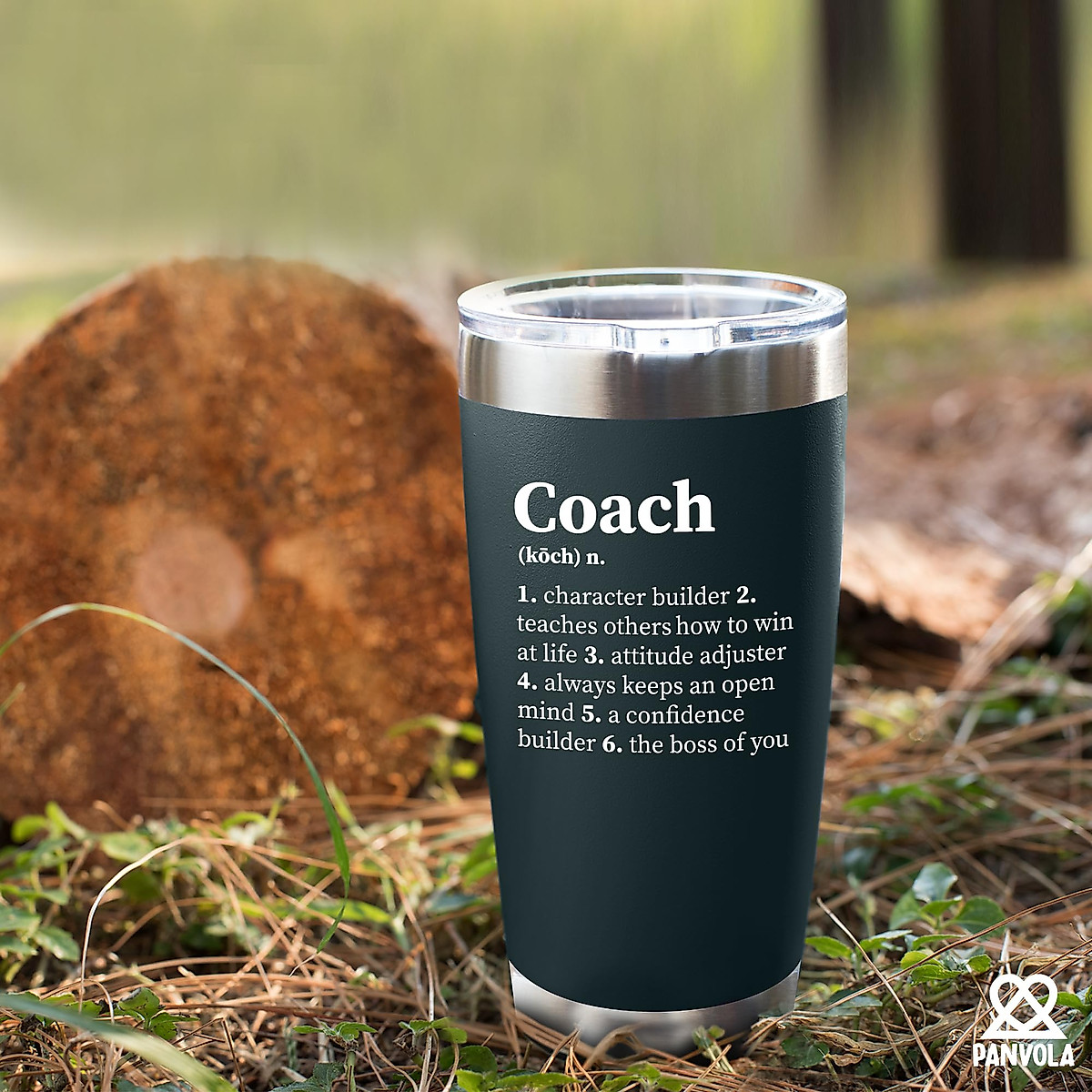 Coach Noun Definition Vacuum Insulated Tumbler Navy Coach Gifts Sports Team Manager Office Boss Appreciation Inspirational Stainless Steel With Removable Lid Drinkware (20 oz)