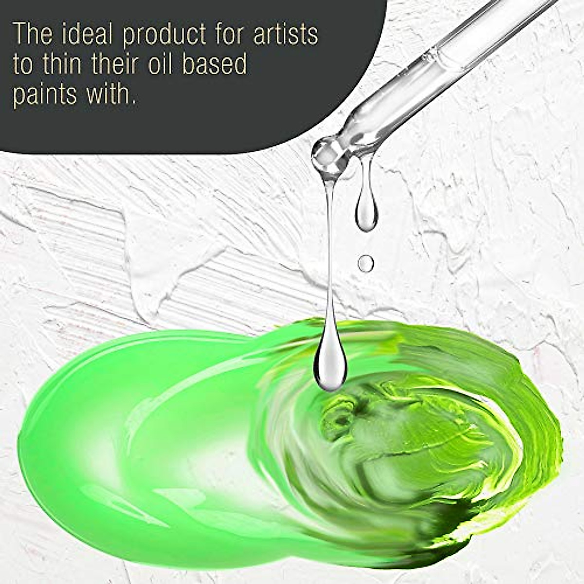 U.S. Art Supply Odorless Mineral Spirits Thinner, 125ml / 4.2 Fluid Ounce Container