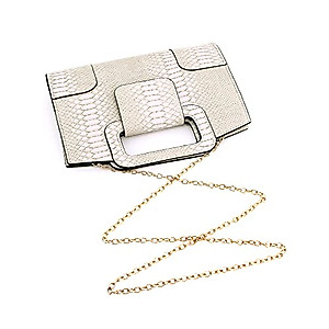 Naimo Snakeskin Evening Bag Crocodile Handbag Tote Top Handle Satchel Shoulder Bag Retro PU Leather Clutch Purse