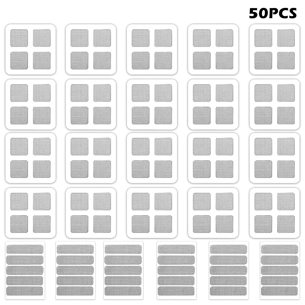 4 inch Disposable Shower Drain Cover Hair Catcher Shower Drain Mesh Stickers, Floor Drain Sticker for Bathroom, Laundry, Bathtub, Kitchen, Sink, 50 PCS Pack(grey)