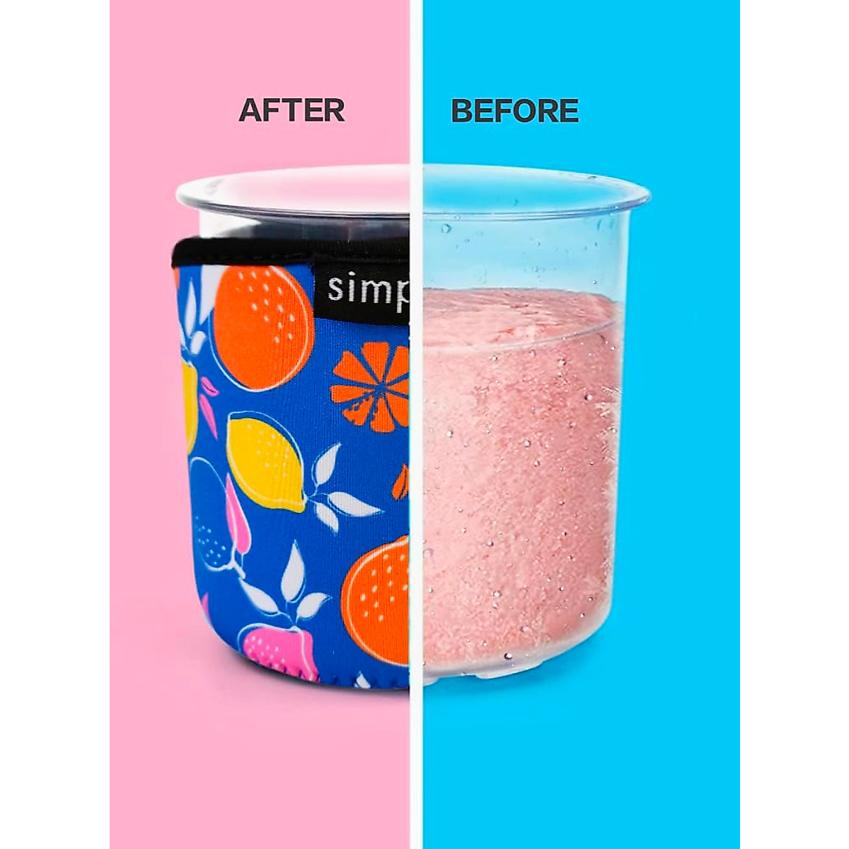 simpme Ice Cream Sleeve Neoprene Sleeve for Ninja Ice Cream Cups, Compatible with NC301 NC300 NC299AMZ Series Ice Cream Maker Containers -(Mix, 4-Pack)