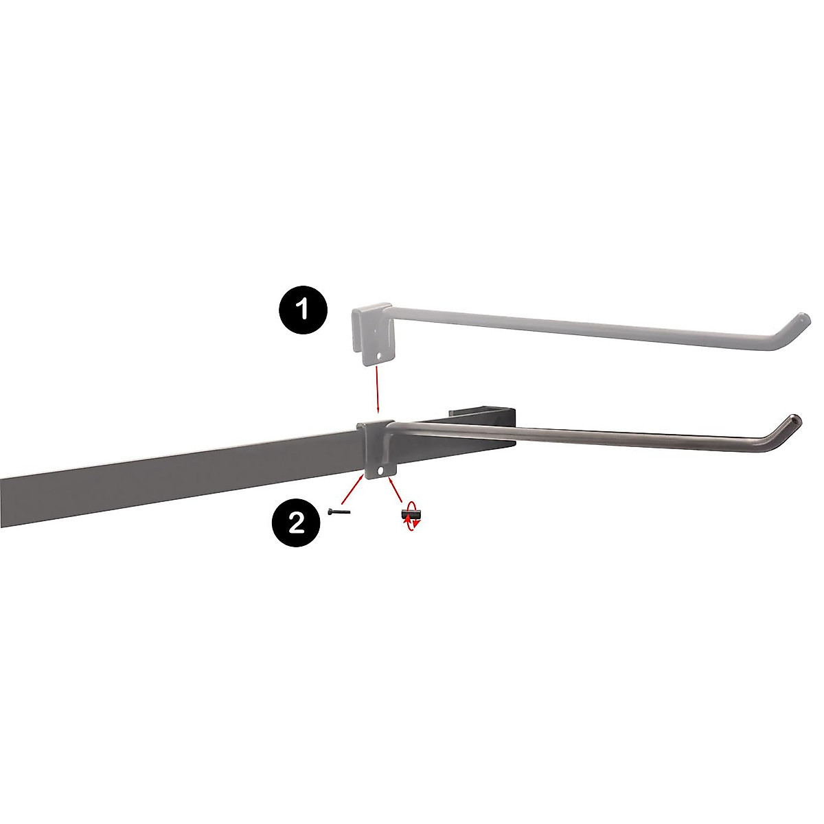 KINOMI Power Tool Holder Drill Holder Power Drill Tool Storage Rack Organizer Metallic Tool Hanger Shelf for Garages, Tool Sheds, Basements, Gardens, Art and Craft Rooms etc