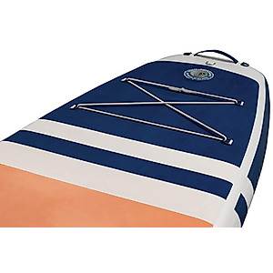 ISLE Pioneer Inflatable Stand Up Paddleboard & iSUP Bundle Accessories & Backpack — Wide Stance, Durable, Lightweight — 285 lbs Capacity (Coral Pink, 10'6" x 34" x 6")