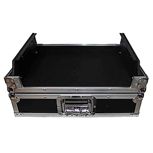 ProX X-19MIX7U ATA-300 Style 19" 7U Top Slant Rackmount Case with Removable Front Panel for Gemini CDM-4000 DJ Media Player, Silver on Black