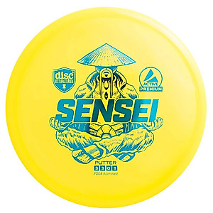 Discmania Active Premium Sensei Disc Golf Putter, Reliable Putter and Approach Disc (Colors May Vary) (165-176g)