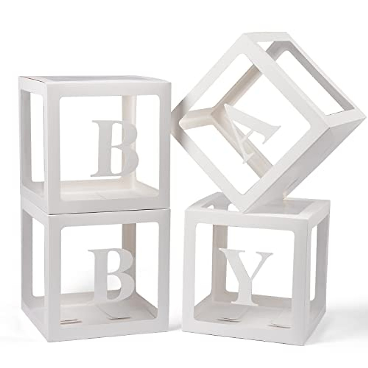Voircoloria Baby Boxes with Letters for Baby Shower & More