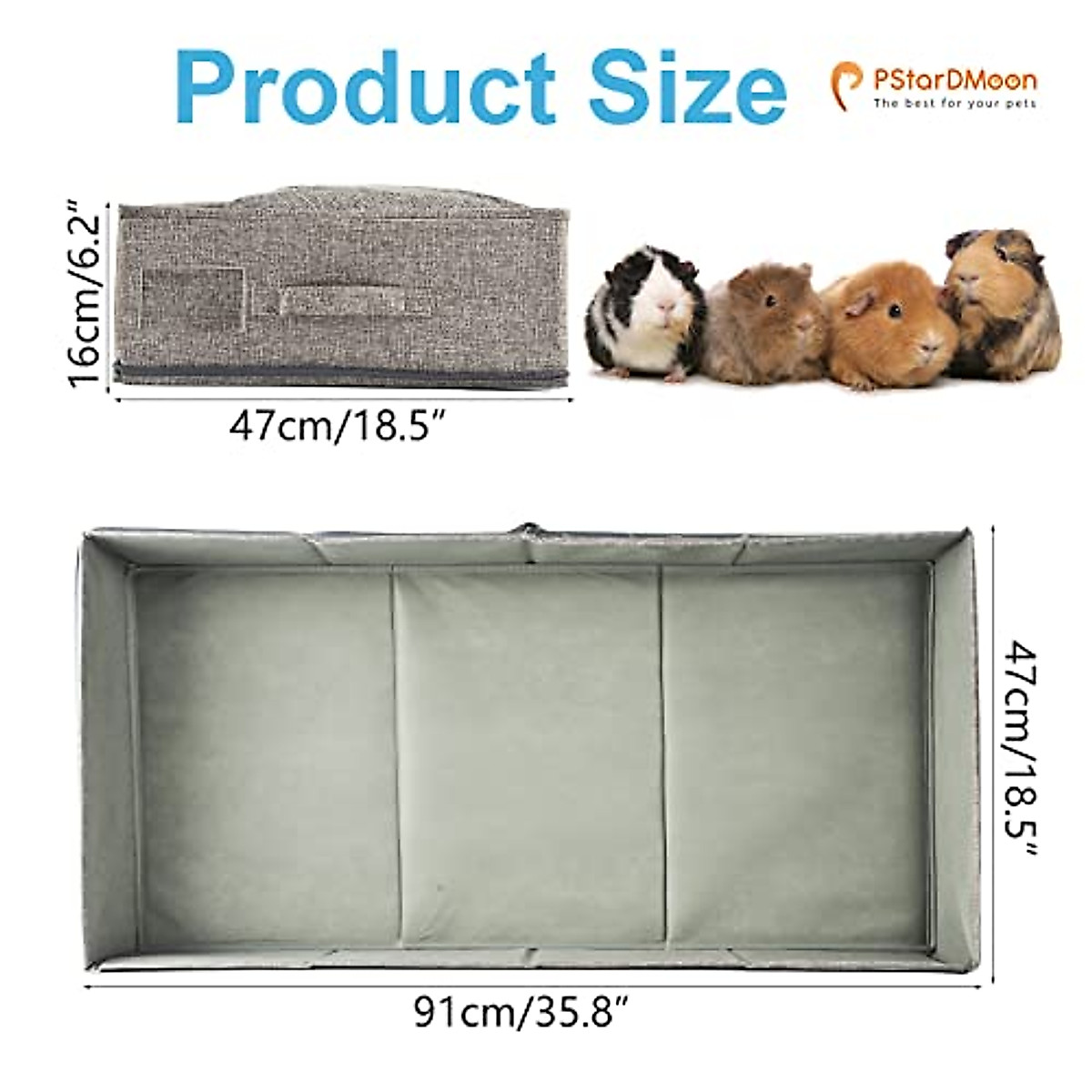 Hamster Playpen, Breathable & Transparent & Washable Guinea Pig Playpen for Indoor and Outdoor, Portable Yard Fence for Guinea Pig, Rabbits, Hamster, Chinchillas and Hedgehogs (Style1)