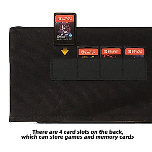 Nintendo Switch Dust Cover by Brand, Water Proof, Thick Fabric, Precision Cut for Easy Cable Access, Black