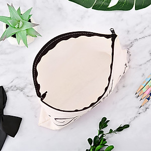 Hlonon 8 PCS Teacher Gifts Makeup Bags Cosmetic Travel Carrying Case Toiletry Pouch with Zipper in 2 Unique Designs, Teacher Appreciation Gifts, 9 x 6 Inch