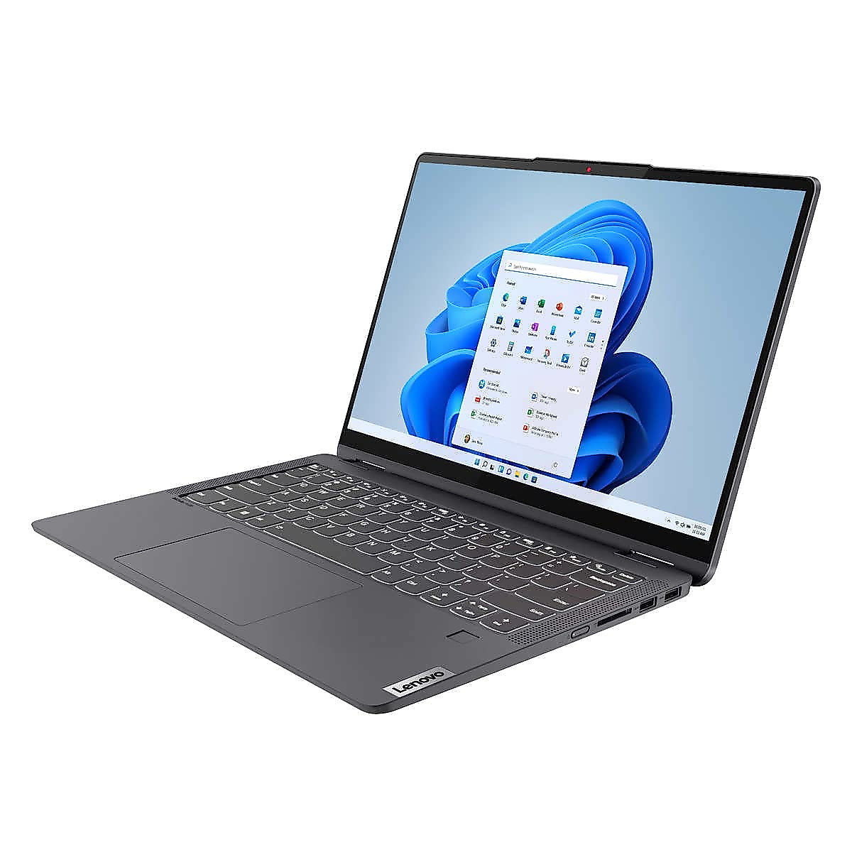 Lenovo IdeaPad Flex 5 14" 2.2K (2240x1400) IPS Touchscreen Laptop | AMD Ryzen 7 5700U 8-Core | AMD Radeon Graphics | Backlit Keyboard | Fingerprint | Wi-Fi 6 | 16GB LPDDR4 512GB SSD | Win11 Pro
