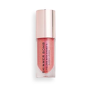 Revolution Shimmer Bomb Lip Gloss, Lip Tint Infused With Vitamin E, Shimmery Finish, Comes In 6 Colors, Daydream