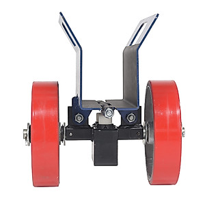 Vestil PLDL-HD-4 Steel Plate and Slab Dolly with Rubber-on-Steel Wheels, 1200 lbs Load Capacity, 13-1/4" Height, 12" Length x 12-1/4" Width