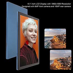 SHYEKYO HD Tablet, 4G LTE 5G WiFi Octa Core CPU Tablet PC Aluminium Alloy 10.1 Inch LCD for Home (US Plug)