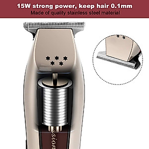 FILFEEL T-Blade Trimmer, Cordless Precision Trimmer for Lining & Close Trimming, Professional Hair Cutting Kit for Barbers and Stylists (Silver)