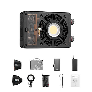 Zhiyun MOLUS X100 LED Video Light,Portable 100W 2700K-6500K CRI 95+ TLCI 97+ with Bluetooth App Brightness Control,PRO
