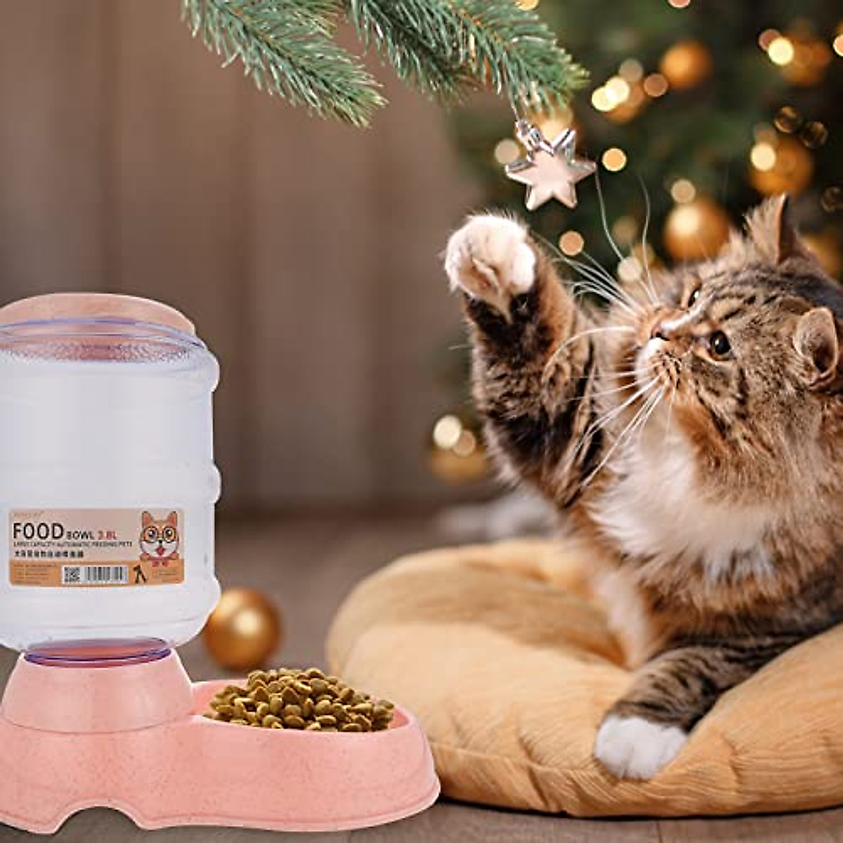 Ipetboom Automatic Gravity Dog Feeder Automatic Pet Feeder Food Dispenser: Dog Cat Dry Food Dispenser Dog Food Bowls Pet Feeding Container for Cats Dogs and Other Animals Dog Automatic Water Bottle