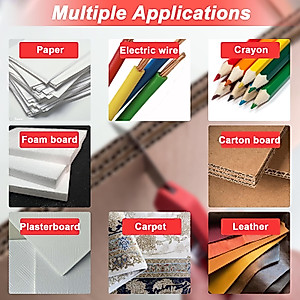 Heavy-duty Utility Knife with Comfortable Silicone Cover, Stainless Steel Retractable Box Cutter, Ergonomic Grip Handle, Quick Change Blade Snap off Cutter Knife with 10 Extra SK5 18mm Wide Blades