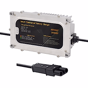 Generic 48 Volt 10 AMP Waterproof Golf Cart Battery Charger for Yamaha Golf Cart G14 G16 G19 G22 Drive with 2 Pin Plug Waterproof IP68