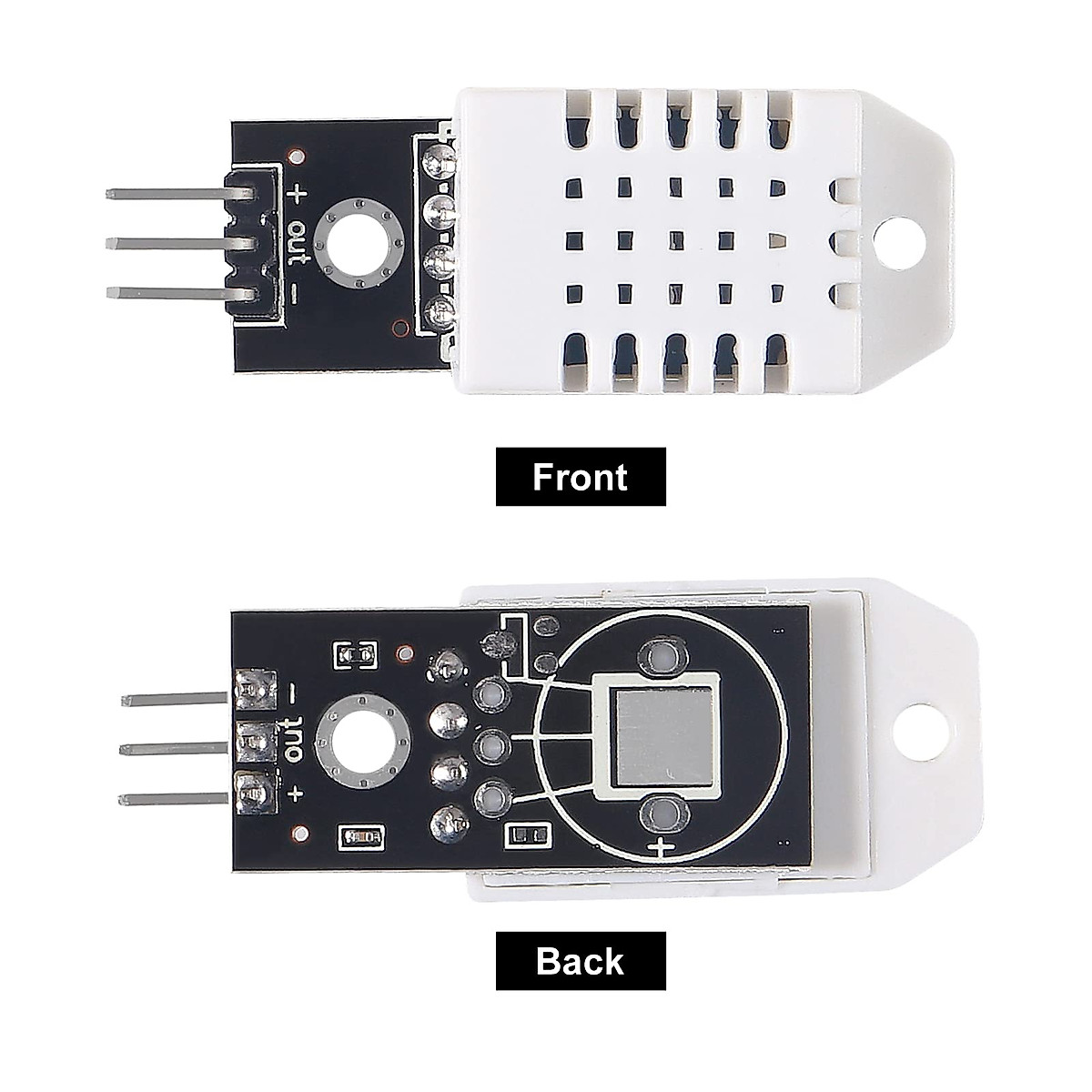 Coliao 4pcs DHT22/AM2302 Temperature and Humidity Sensor Module Digital Temperature Humidity Monitor Sensor with Cable Replace SHT11 SHT15 for Electronic Practice DIY