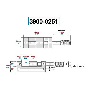 HHIP 3900-0251 Precision Toolmaker's Vise, 3" Width x 1.375" Depth Jaw, 4" Jaw Opening (Pack of 1)