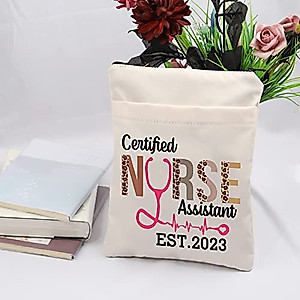 CNA Nursing Book Sleeve CNA Nurse Graduation Gift Nurse Protector Certified Nurse Assistant Est 2023 Book Cover Nursing Gift