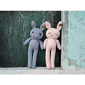 YORTOOB Easter Knitted Bunny Plush Rabbit Toy Doll Kitting Filling Toy Cartoon Toy Gift for Kids Christmas, Birthday,Interior Decoration Pendants, Great Gifts