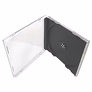 KEYIN Standard Black CD Jewel Case - Premium, 10 Pack
